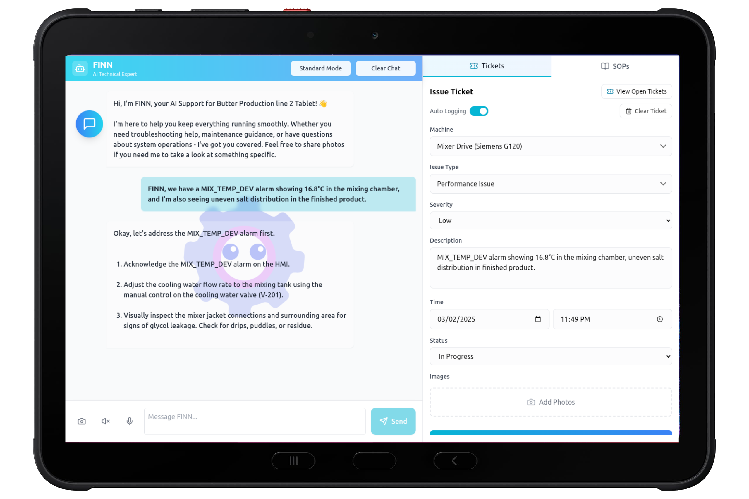 LineSide - AI-Powered MES & CMMS Platform